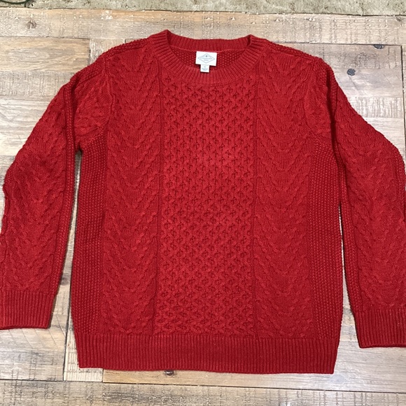 St. John's Bay | Sweaters | St Johns Bay Chunky Knit Sweater Red | Poshmark
